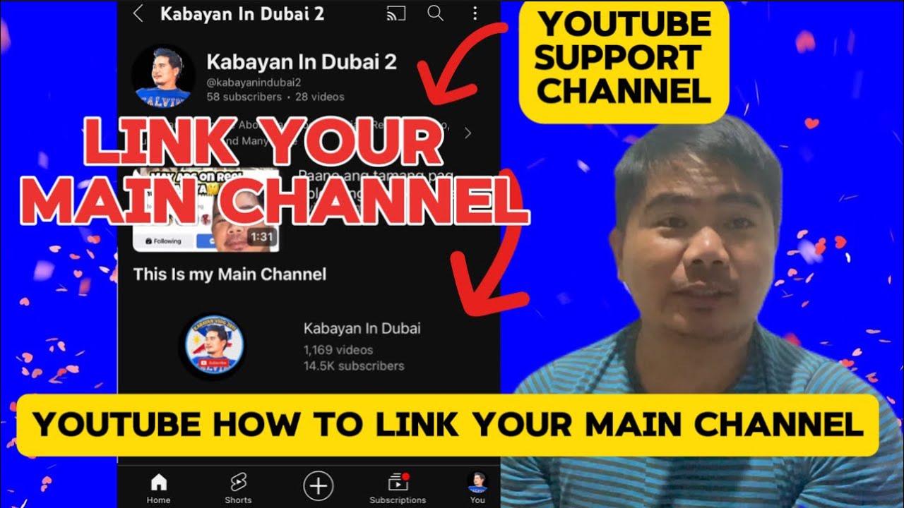 How To Link Your main Channel From Your Support Account | Youtube Main ...