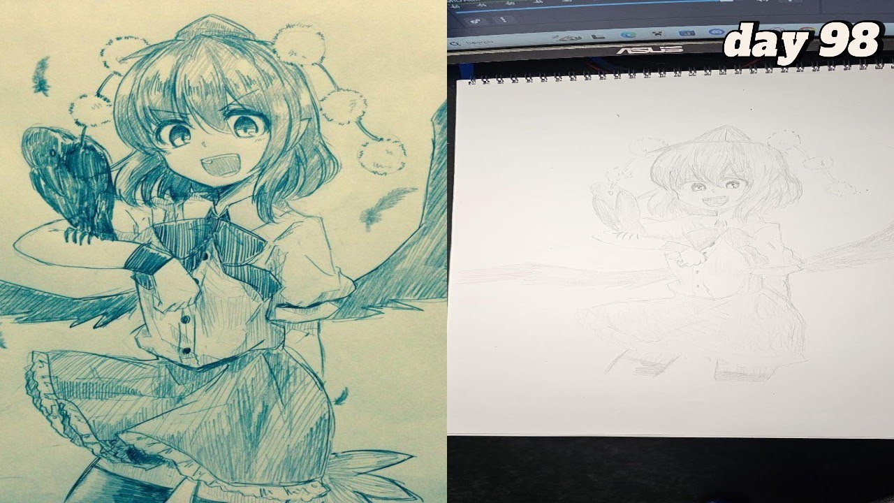 LEARN HOW TO DRAW DAY 98 - YouTube