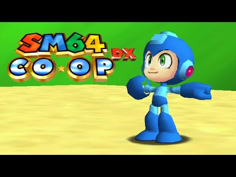 Mega Man (Powered Up) in Super Mario 64 (SM64 Coop Dx Mod) - YouTube