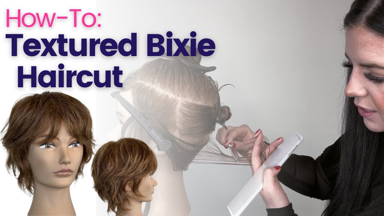 Textured Bixie Haircut with Ellen Devine - YouTube