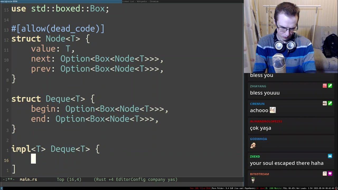 Doubly-Linked List in Rust - YouTube