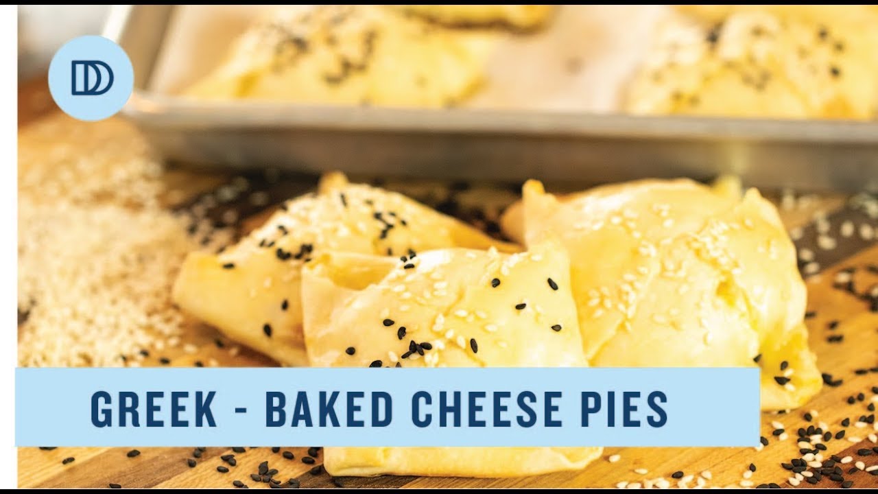 Greek Mini Cheese Pies: Baked Kalitsounia - YouTube