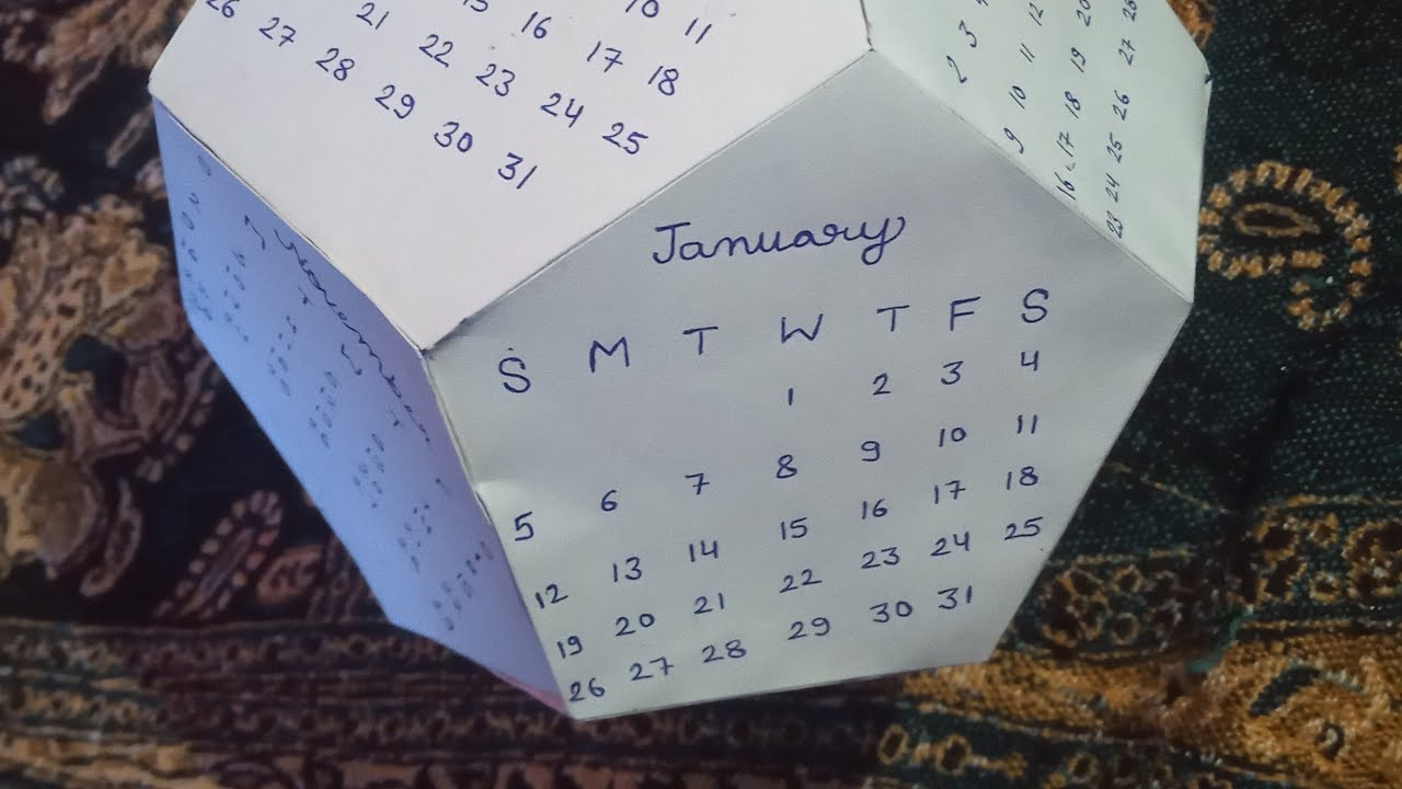How to make paper calendar craft ideas 2025 - YouTube