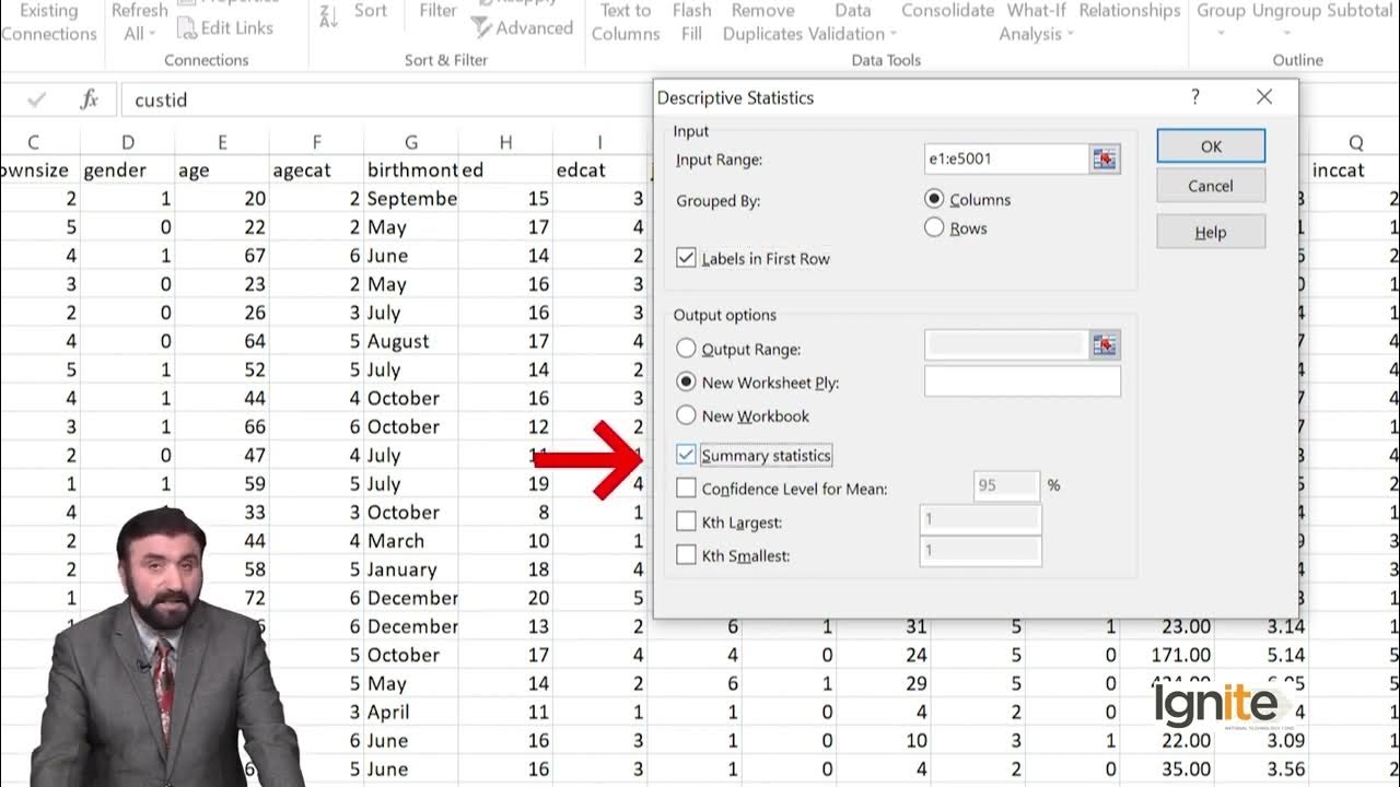 24 - Data Analytical Tools: Microsoft Data Analytics - Descriptive Analysis using MS Excel (Part ...