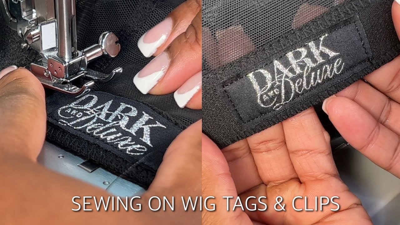HOW TO SEW ON WIG TAGS & CLIPS | DARK&DELUXE - YouTube