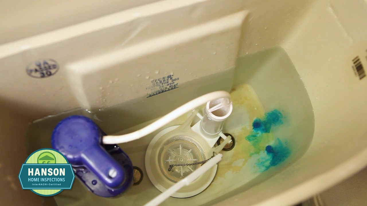 Checking A Toilet Flapper Hanson Home Inspections Bettendorf, IA - YouTube