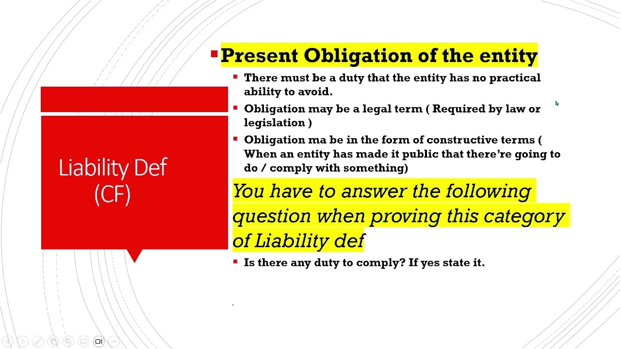 Liability definition | Definition According to the IFRS Conceptual ...