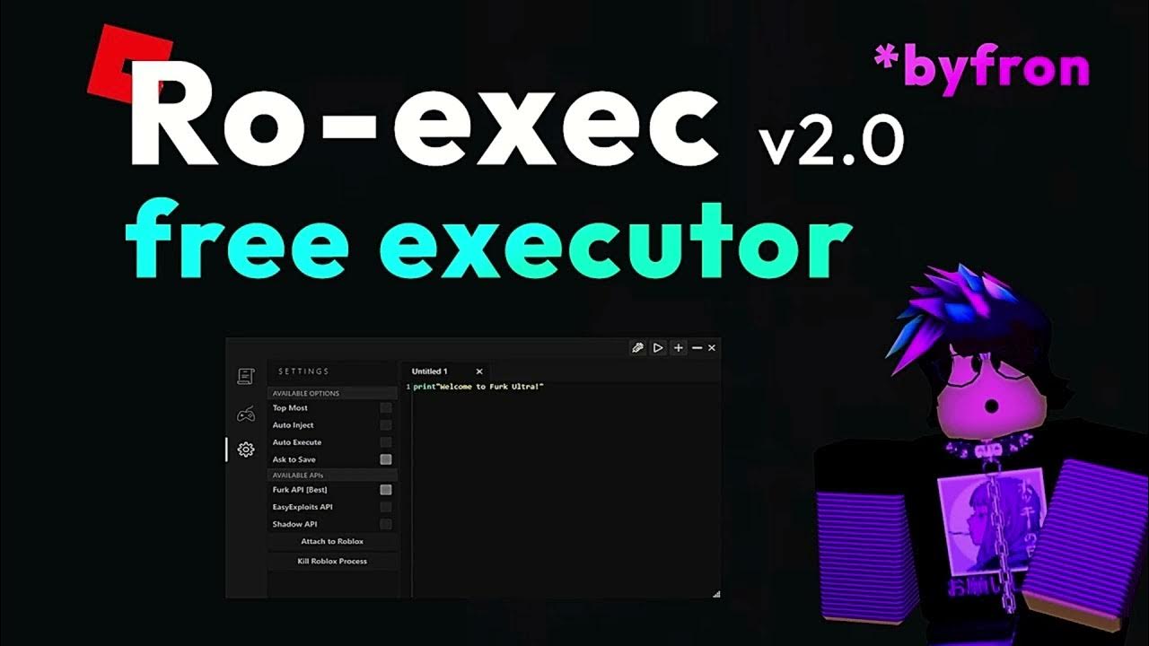NEW Ro-Exec PC Executer OP Free Roblox Executor Keyless 2024 Working ...