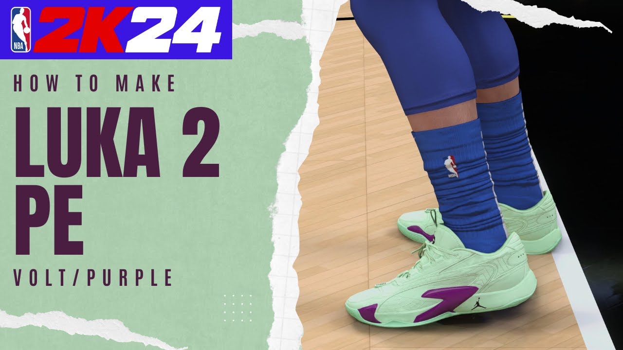 How to Make the Jordan Luka 2 Volt/Purple PE in NBA 2K24 - YouTube