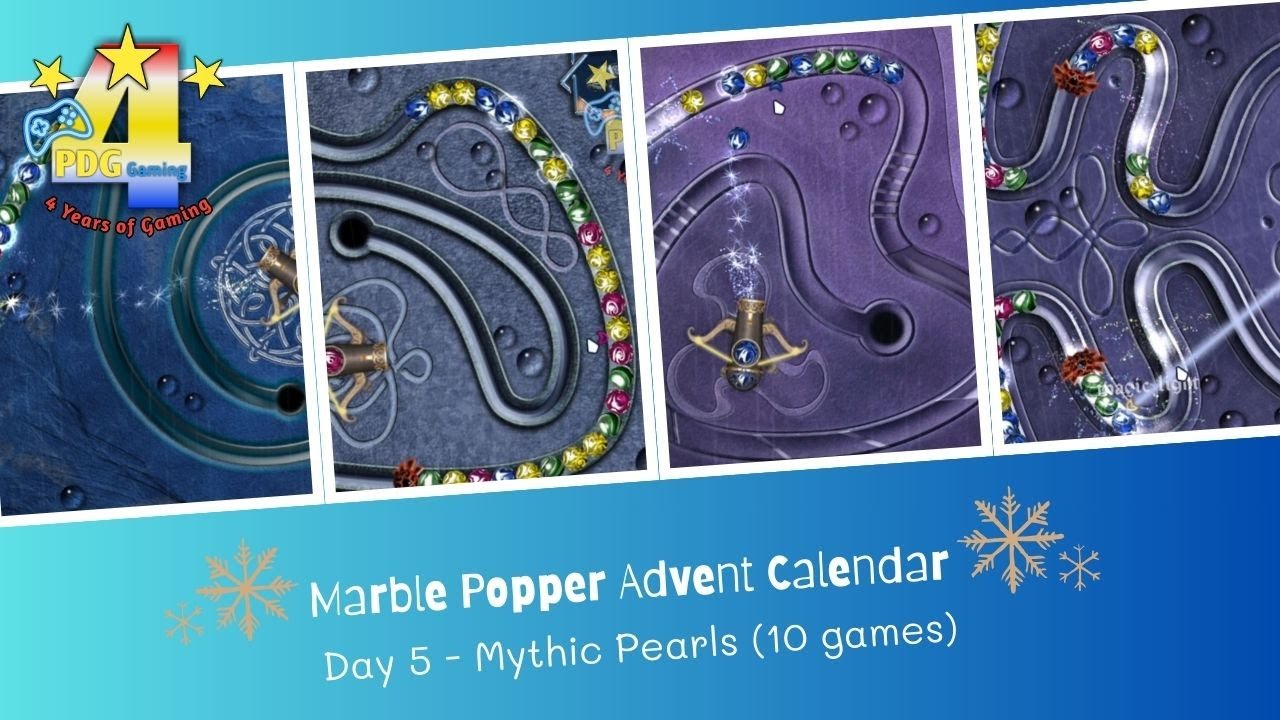 Marble Popper Advent Calendar || Day 5 || Mythic Pearls (10 games ...