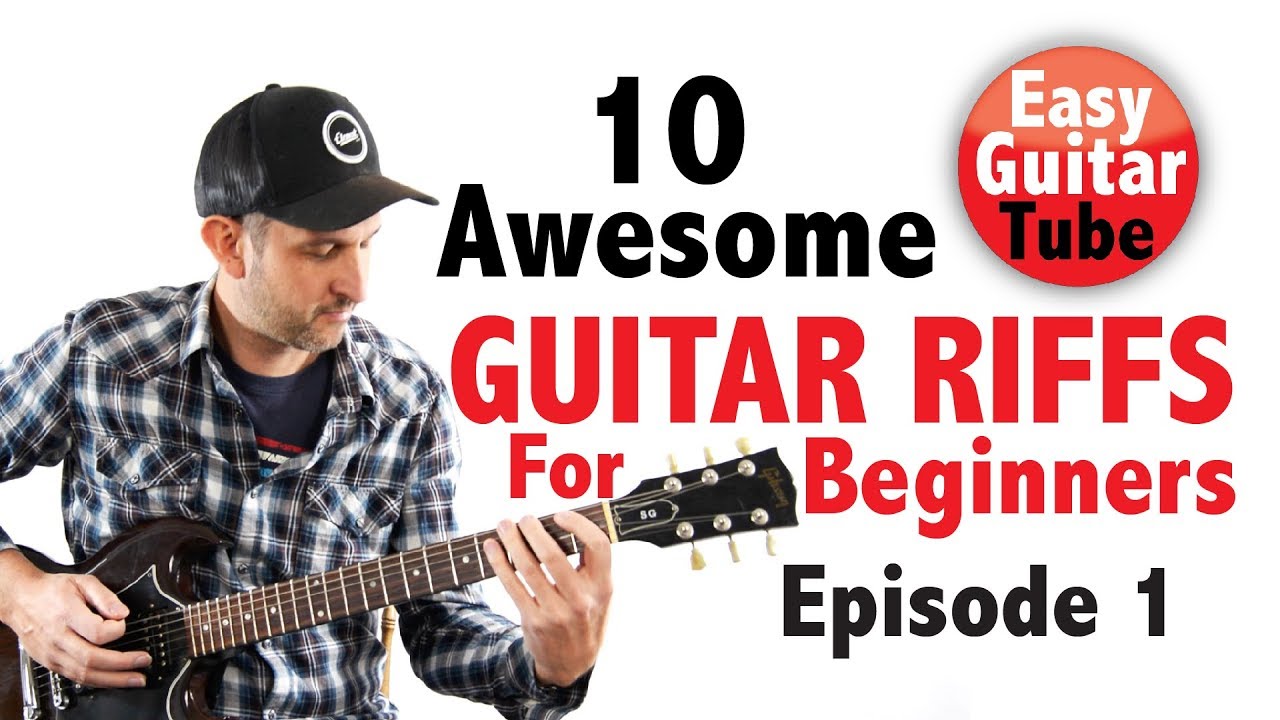 10 Awesome Guitar Riffs for Beginners // Episode 1 (With TABS ...