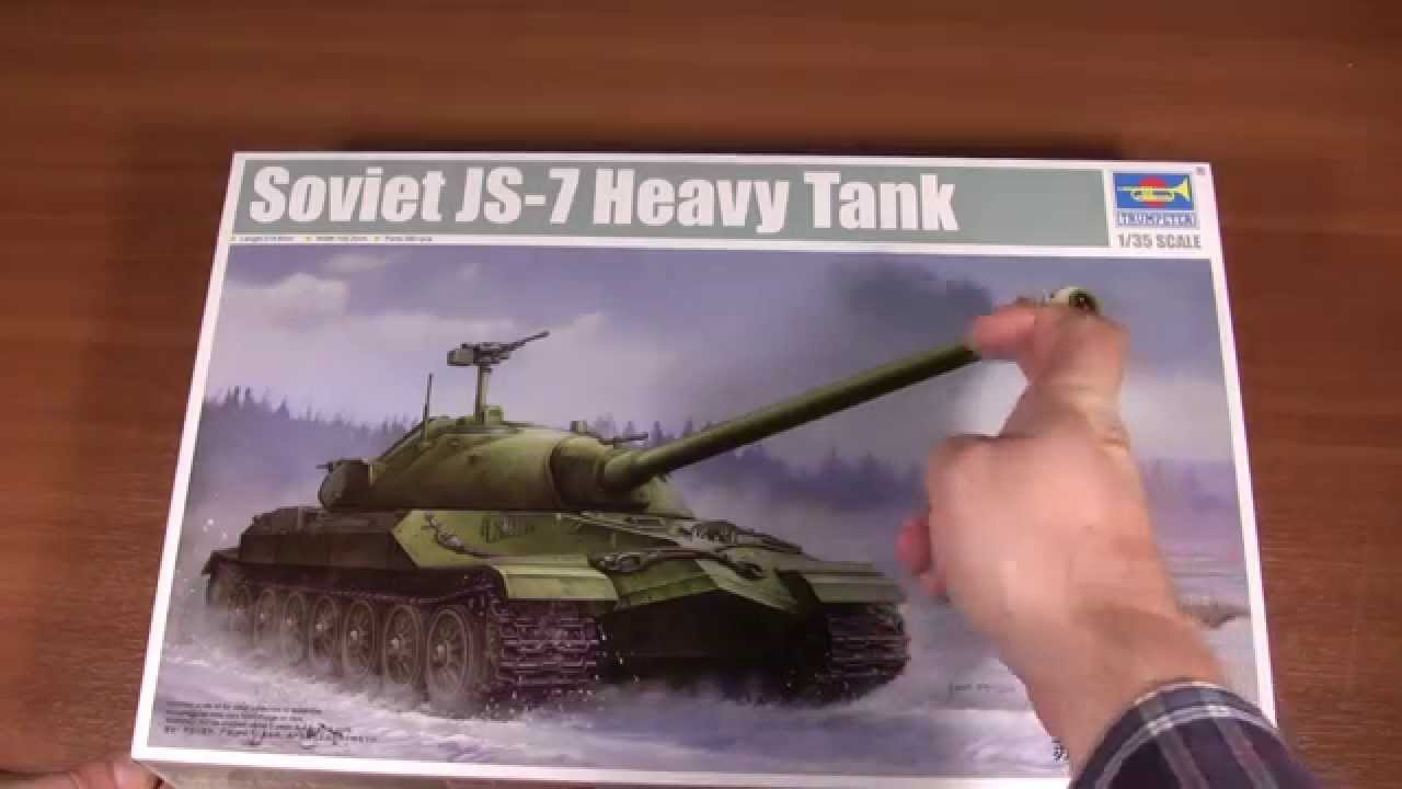 IS-7 Soviet Heavy Tank Trumpeter 1/35 scale model - YouTube
