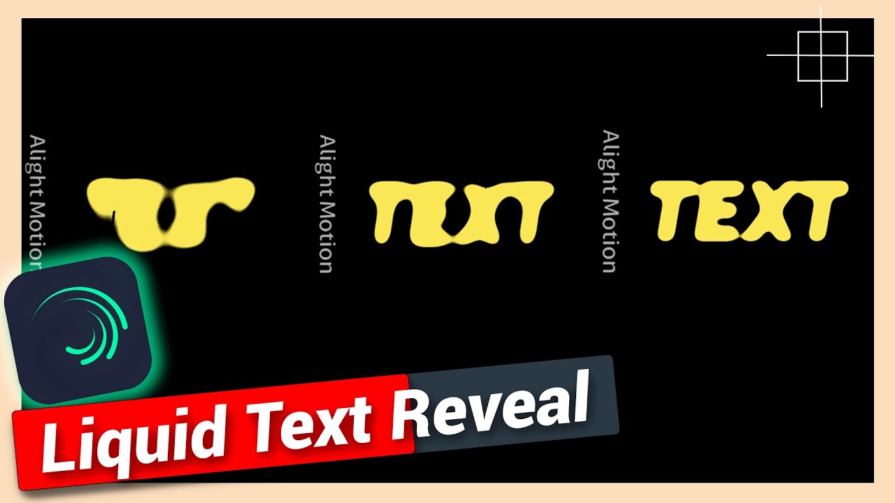 Create Liquid Text Reveal Typography | Alight Motion Tutorial - YouTube