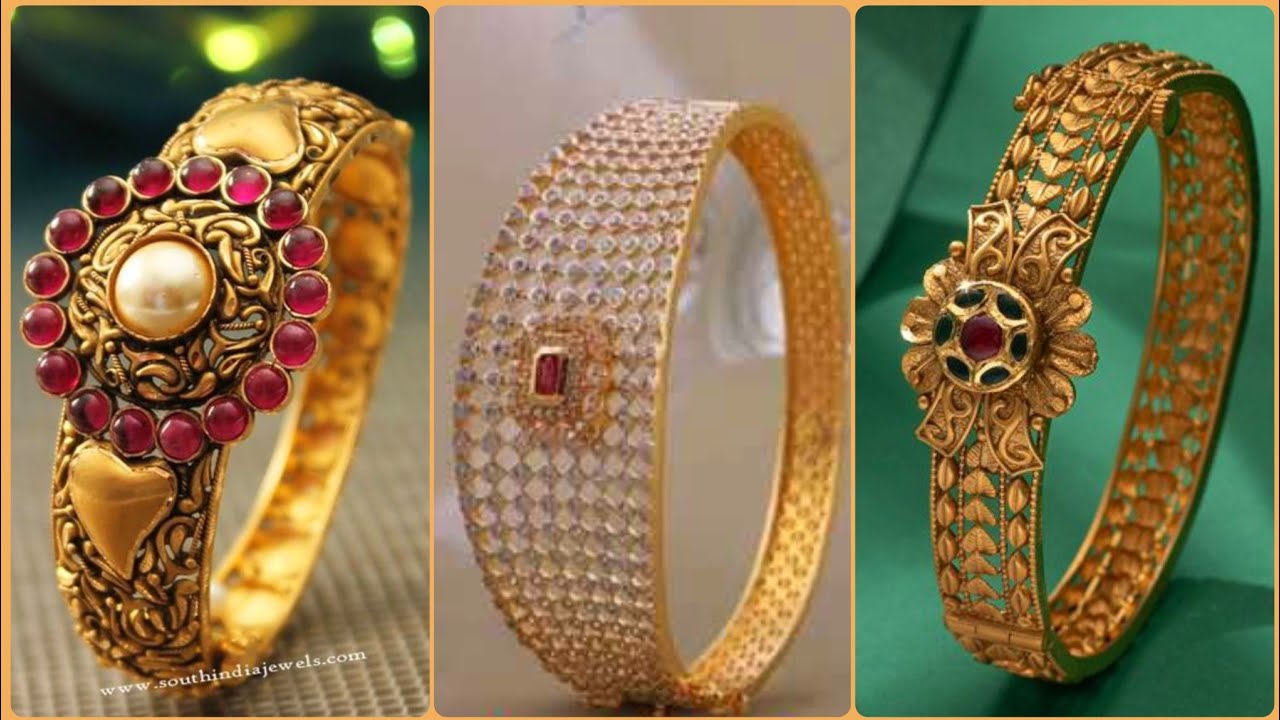 Antique look gold Bracelet design || Gold bracelet design with antique ...