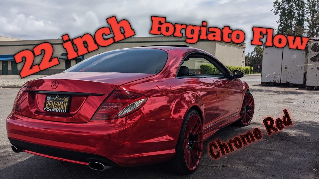 CL 550 Mercedes Benz BUILD / Chrome Red (must watch)! - YouTube