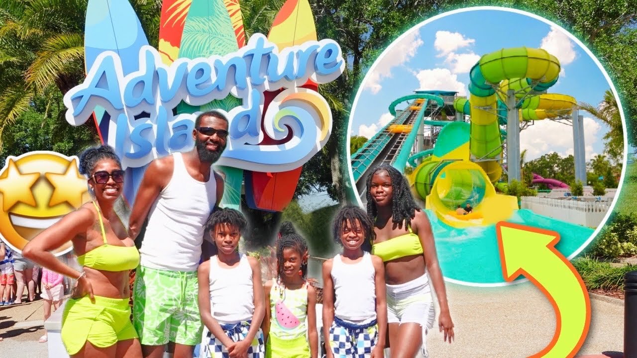 Spring break Family fun at Adventure Island Waterpark - YouTube