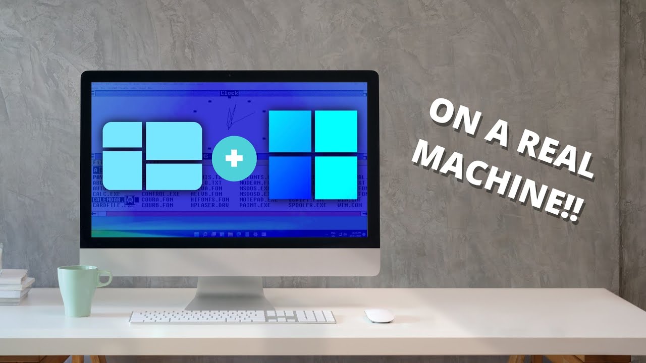 Dualbooting Windows 11 and Windows 1.0 on real hardware - YouTube