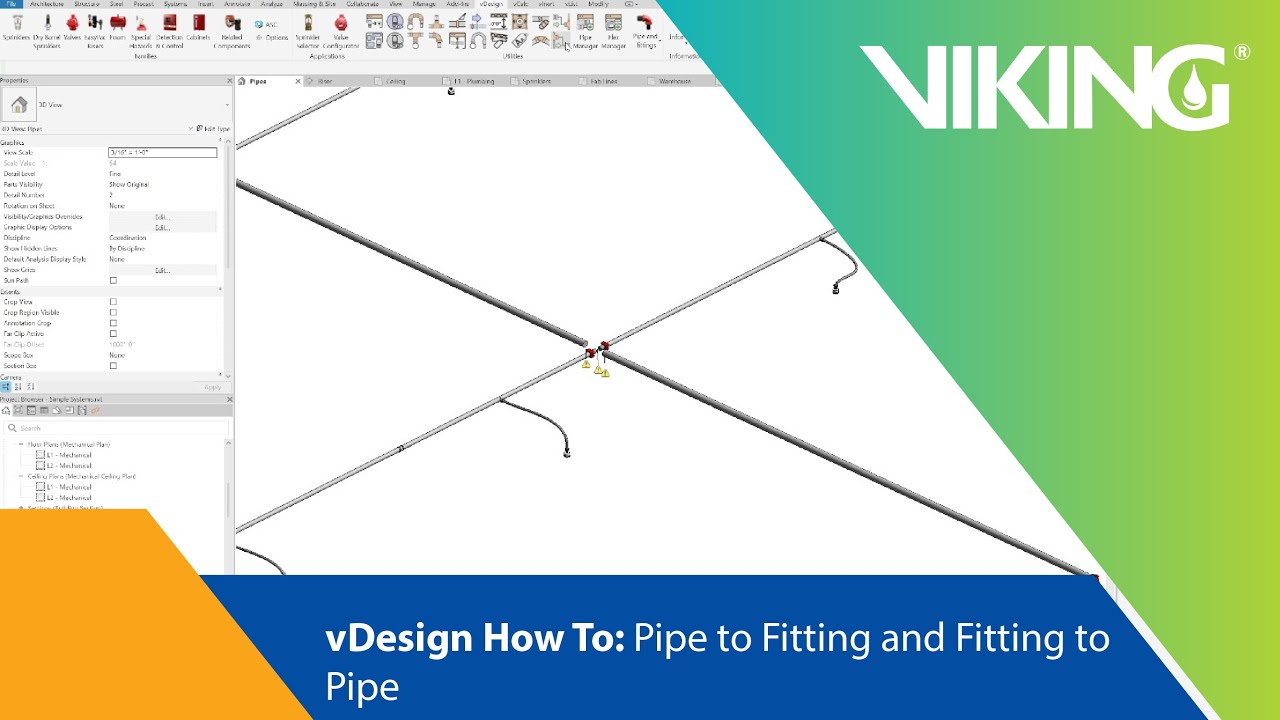 vDesign How To: Pipe to Fitting and Fitting to Pipe - YouTube