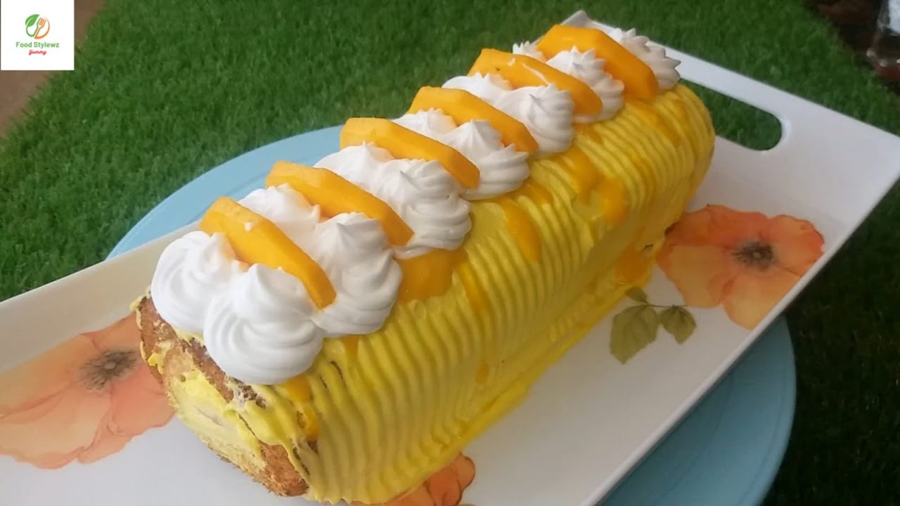 Mango Swiss Roll Cake | Mango Cake | Super Soft | Favourite Summer ...