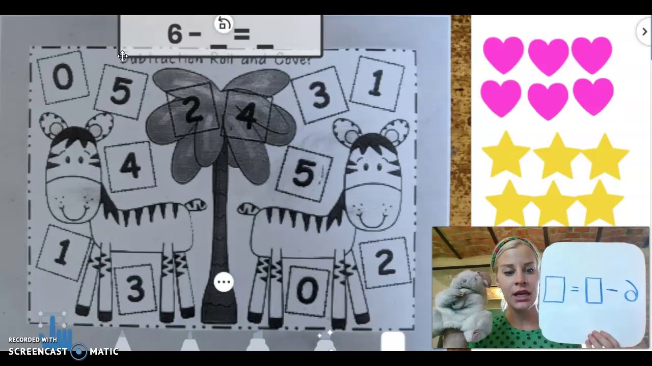 Subtraction Roll and Cover - YouTube