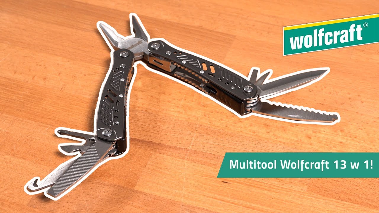 Multitool Wolfcraft 13 w 1 - niezbędnik każdego podróżnika! - YouTube