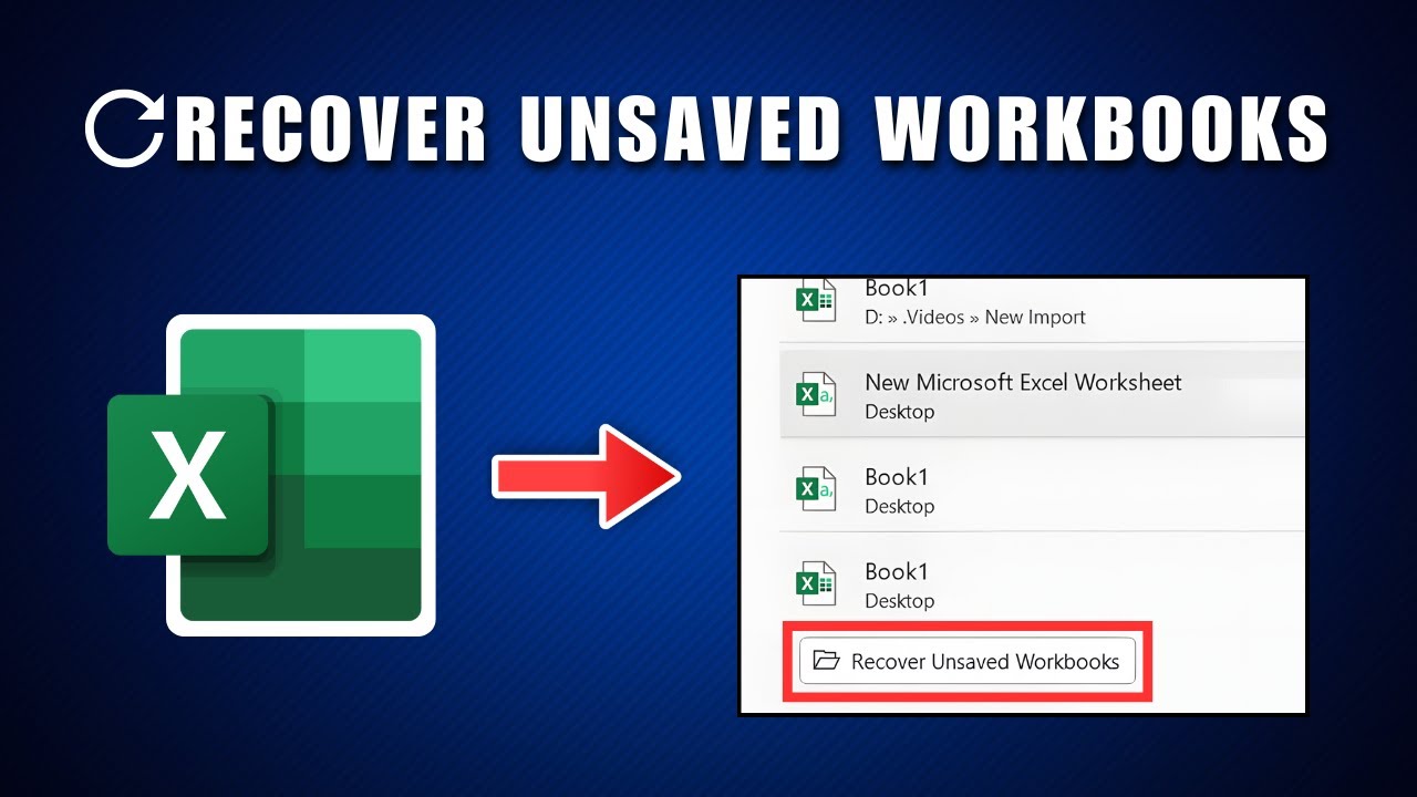 How To Recover Unsaved Excel Documents 2026 - YouTube