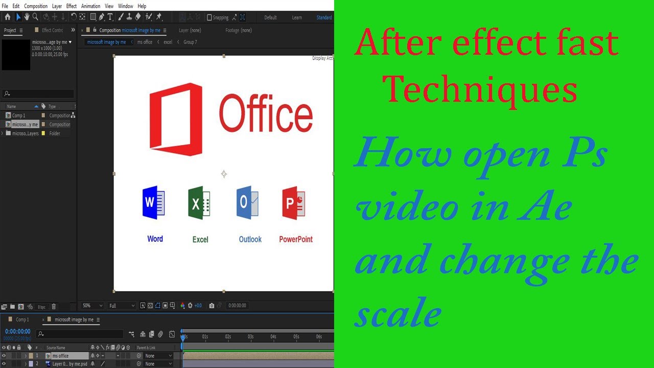 how open Photoshop cs6 file in After Effect and how to animate and ...
