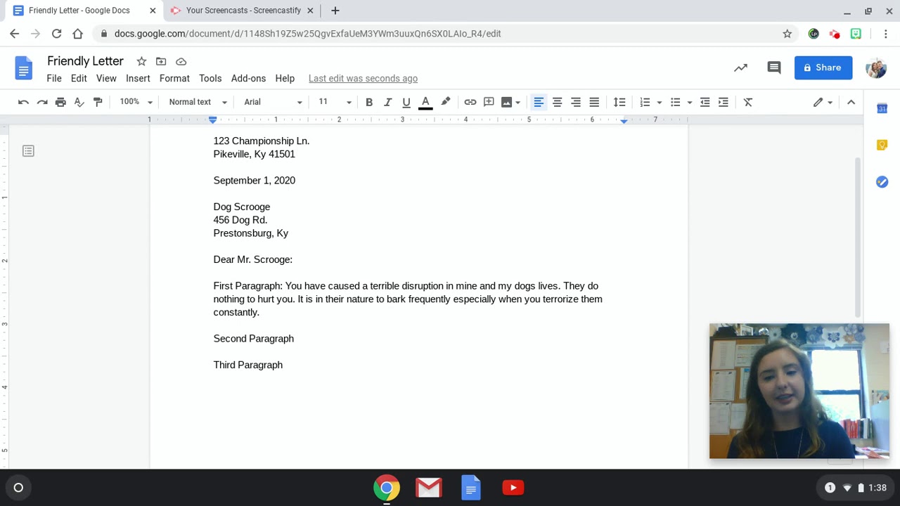 Friendly Letter MLA Format YouTube Friendly Letter MLA Format YouTube