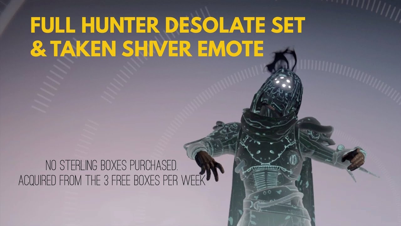 Destiny- Free Finally Got The Full Hunter Desolate Set & Taken Shiver ...