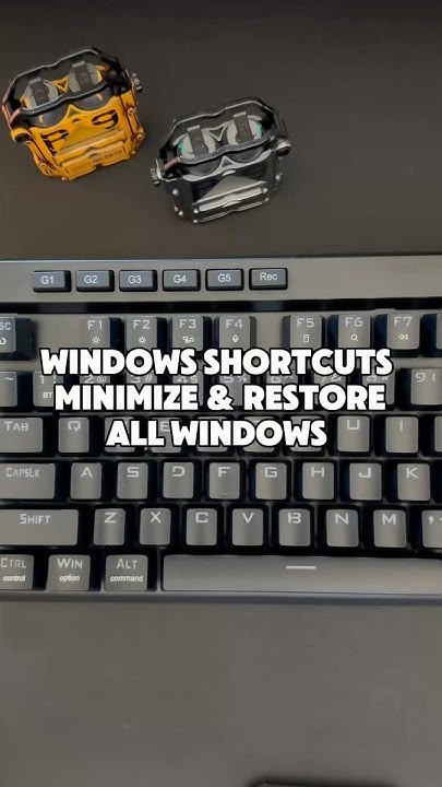 Windows Shortcut | how to minimize and restore all windows #windows #pc #computer #tricks # ...