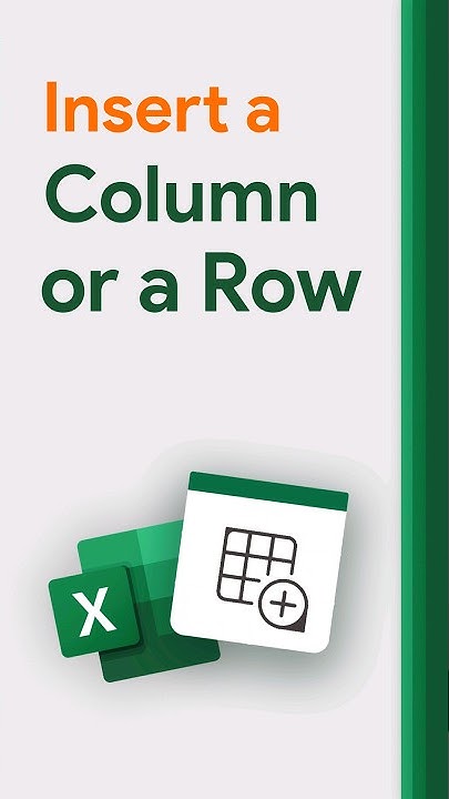 Learn how to Insert Row / Column On Excel [Quick Tutorial] - YouTube