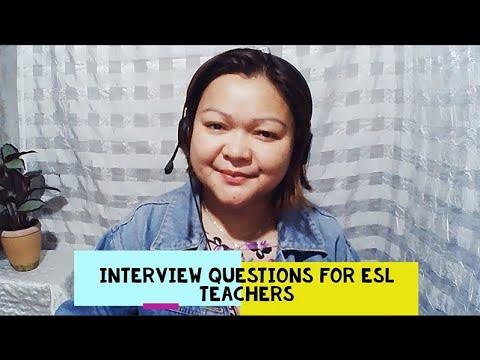 Common Interview Questions for ESL Teacher - YouTube