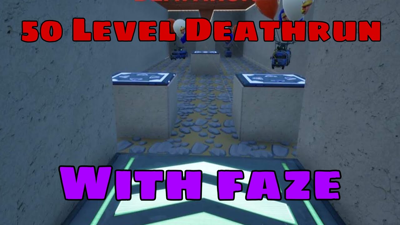 50 level Deathrun with Faze - YouTube