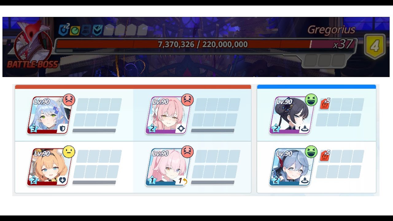 Blue Archive Gregorius Torment Light/Red Armor SHanako DPS 212m damage ...