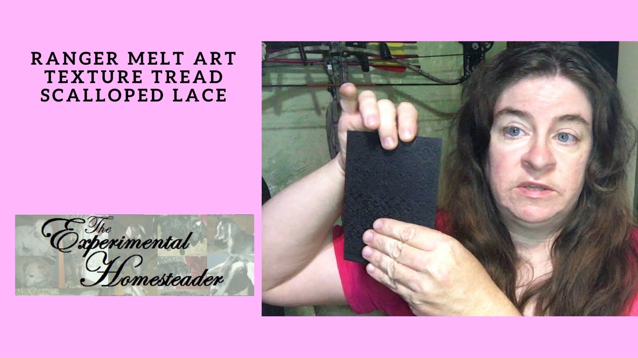 Ranger Melt Art Texture Tread Scalloped Lace - YouTube