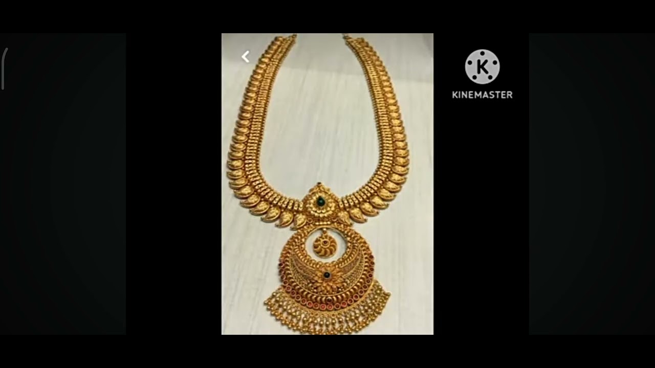 new gold hara design## long trendy gold necklace (2) - YouTube