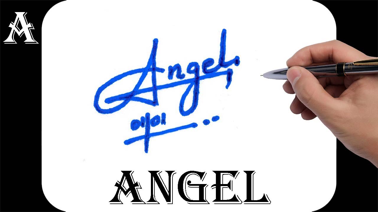 Angel name signature design - A signature style - How to signature your ...