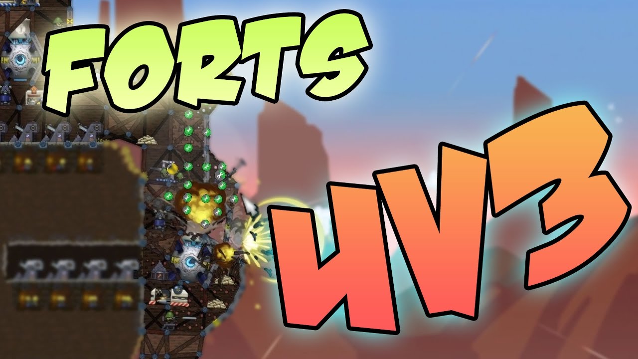 Forts 4v3 Multiplayer Gameplay Youtubers and Devs VS Community - YouTube