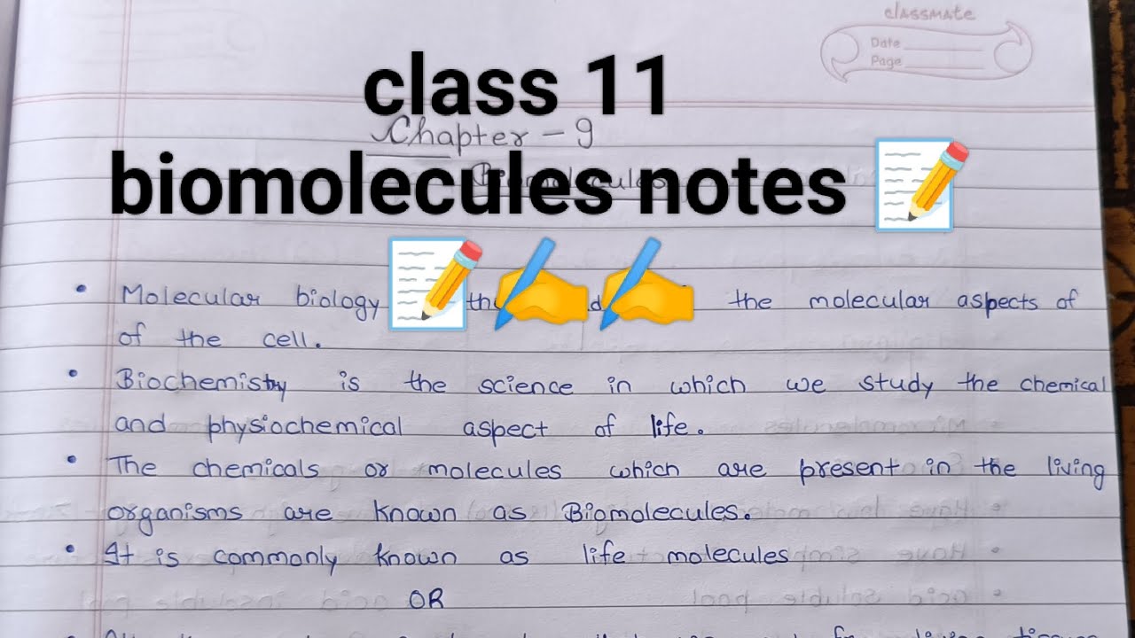 class 11 biomolecules notes 📝📝📝 #biomoleculesnotes #topeducator # ...