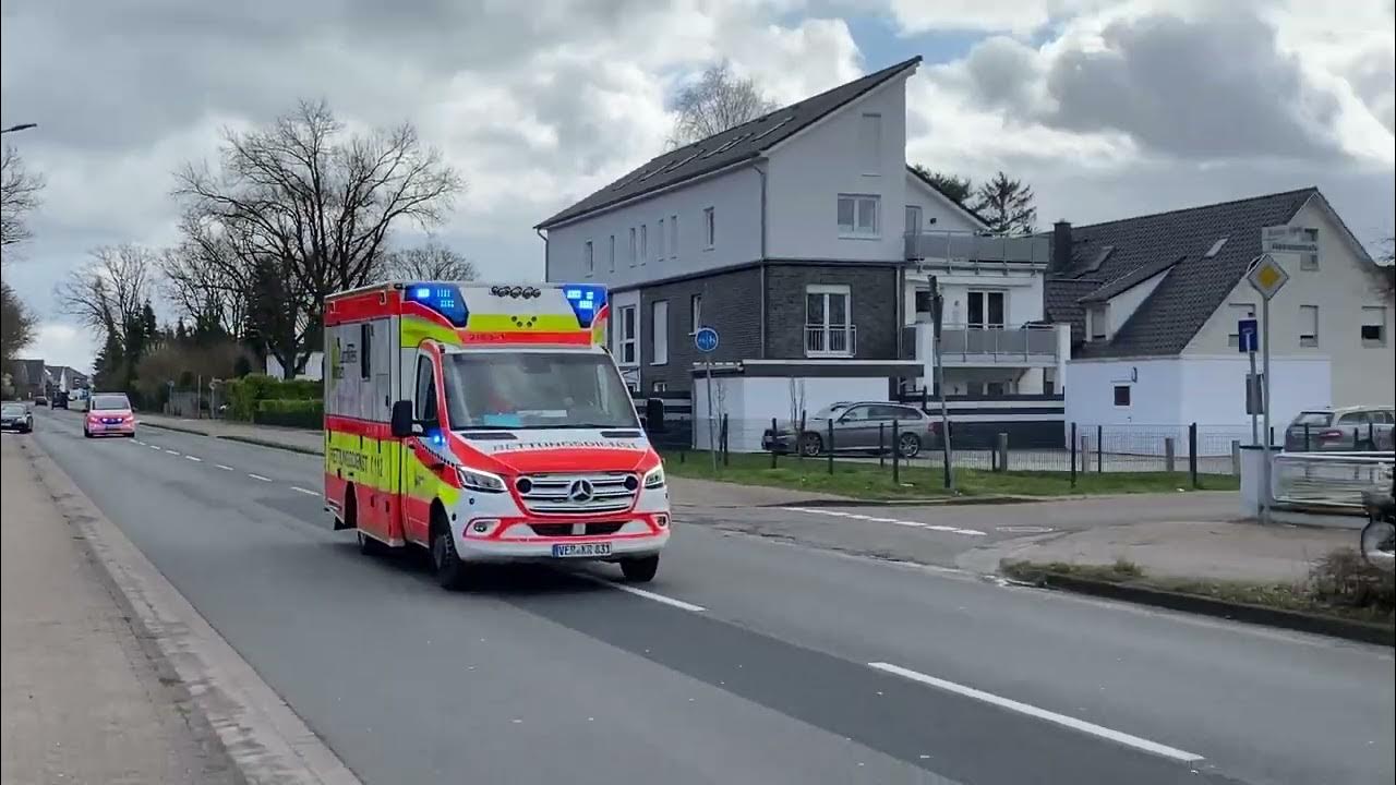 RTW + NEF Auf Einsatzfahrt | Achim Rettungsdienst LK Verden - YouTube