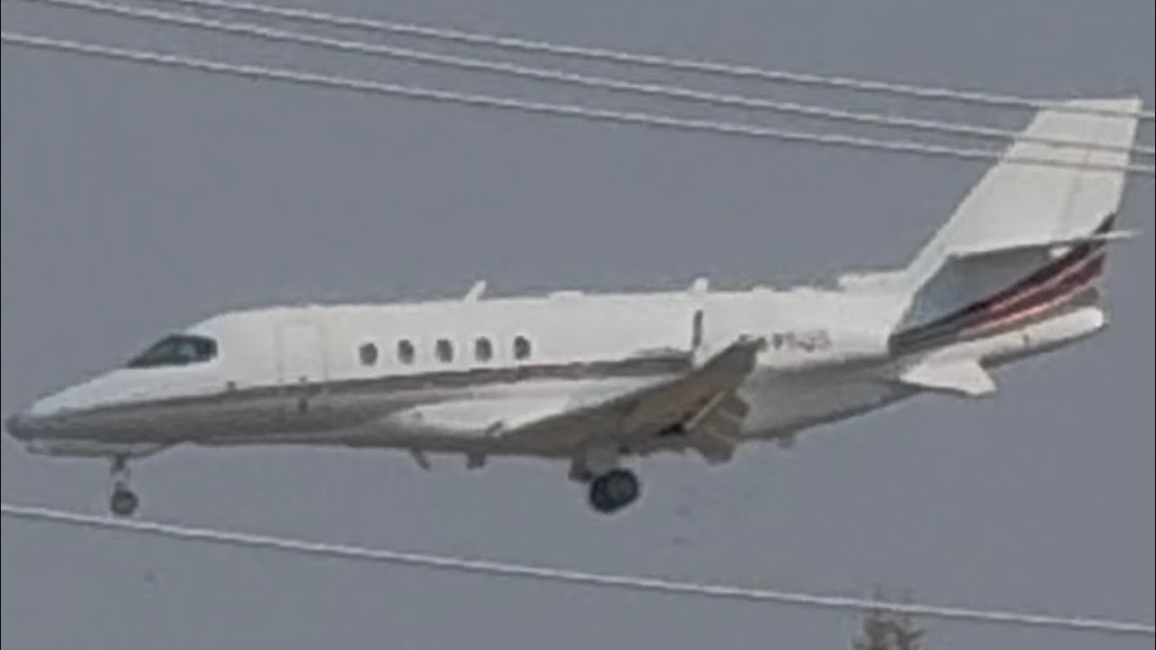 Netjets Cessna 680A Citation Latitude Landing In Idaho Falls [N695QS ...