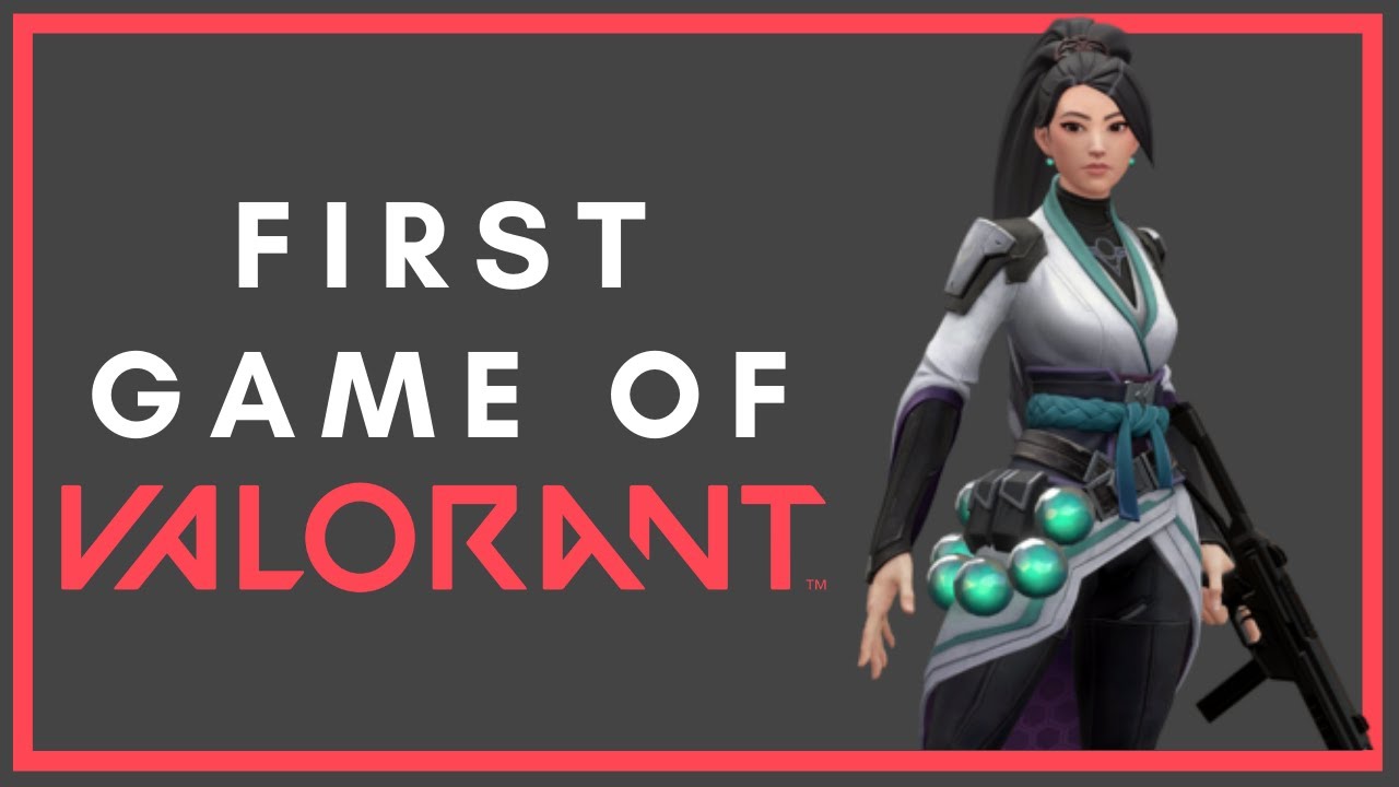 MY FIRST GAME OF VALORANT! (VALORANT) - YouTube