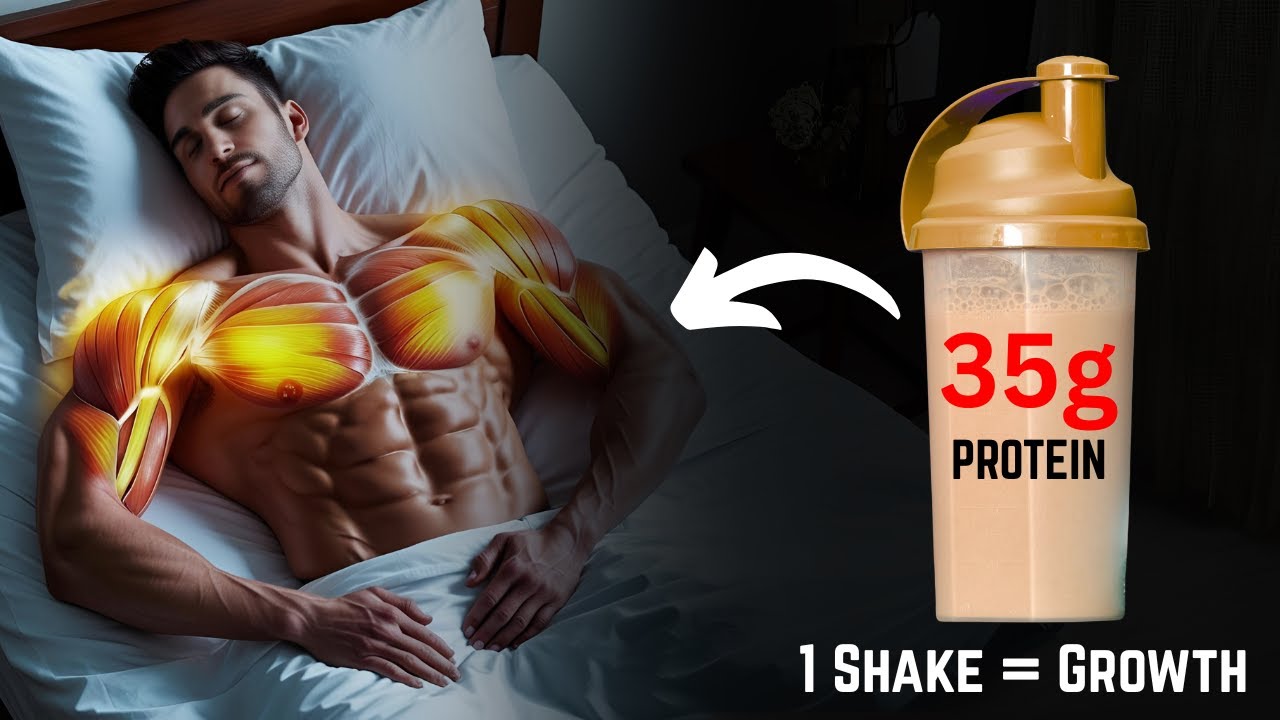 Drink THIS Before Bed to BOOST Muscle growth! (Whey vs Casein Explained ...