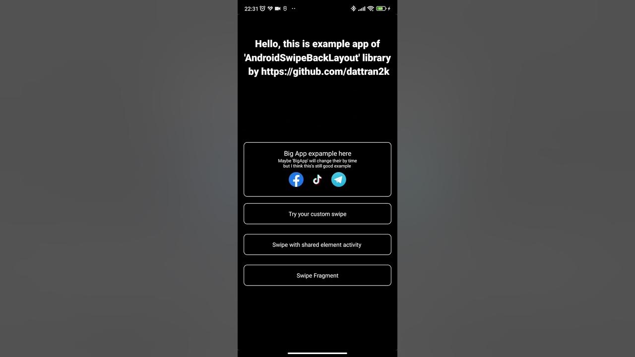 Demo Android Swipe dismiss layout Library - YouTube