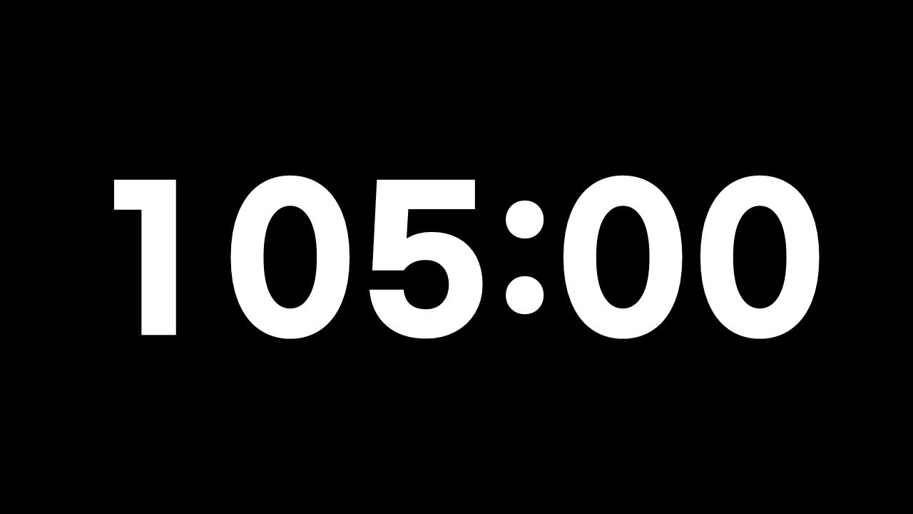 105분 타이머 / 105 Minute Timer - YouTube