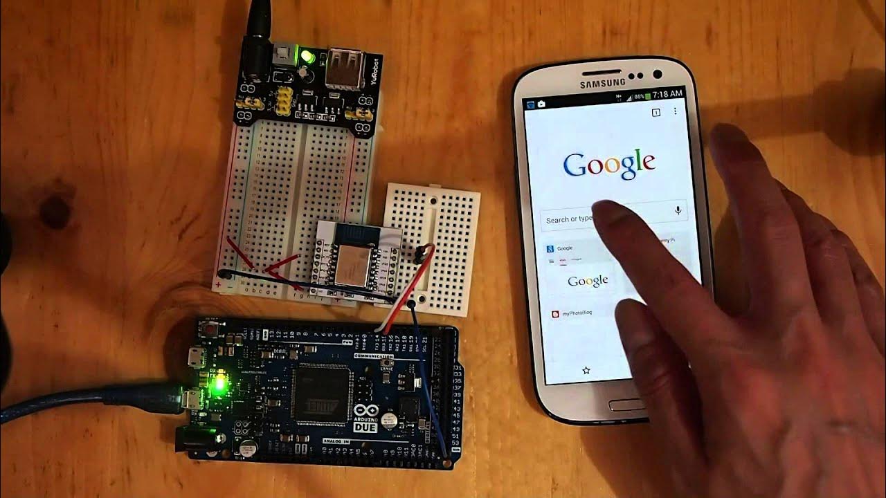 Arduino Due + ESP8266: Web Control LED - YouTube