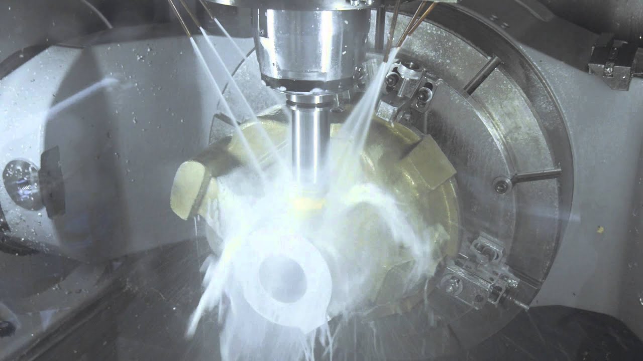 MCU 700VT--5X five axis vertical machining center - YouTube