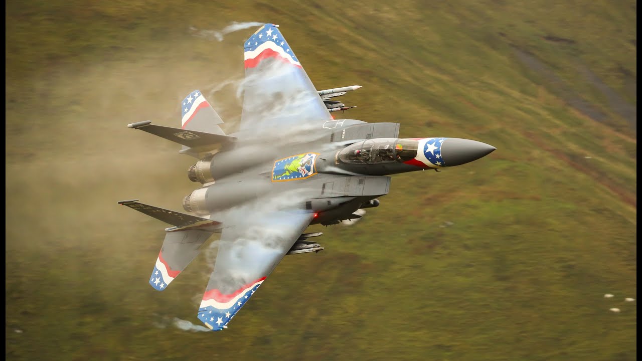 MACH LOOP STATUE OF LIBERTY STRIKE EAGLE - 4K - YouTube