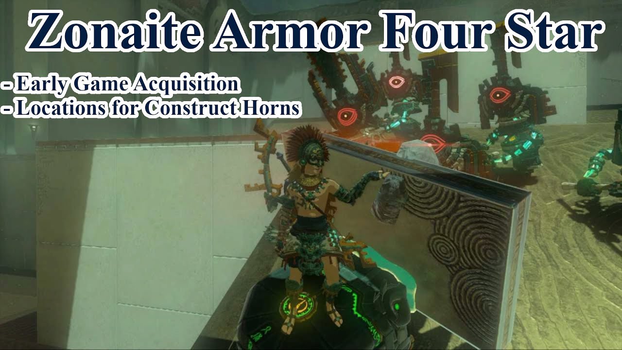 Zonaite Armor Acquisition + Four Star with Construct Locations in Zelda ...