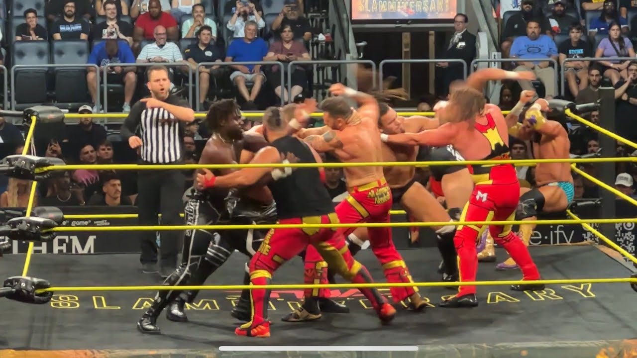 Matt Cardona & The System vs. Darkstate from NXT LIVE TNA SLAMMIVERSARY ...
